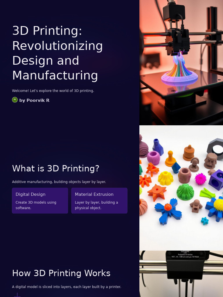 3D Printing Revolutionizing Design and Manufacturing | PDF