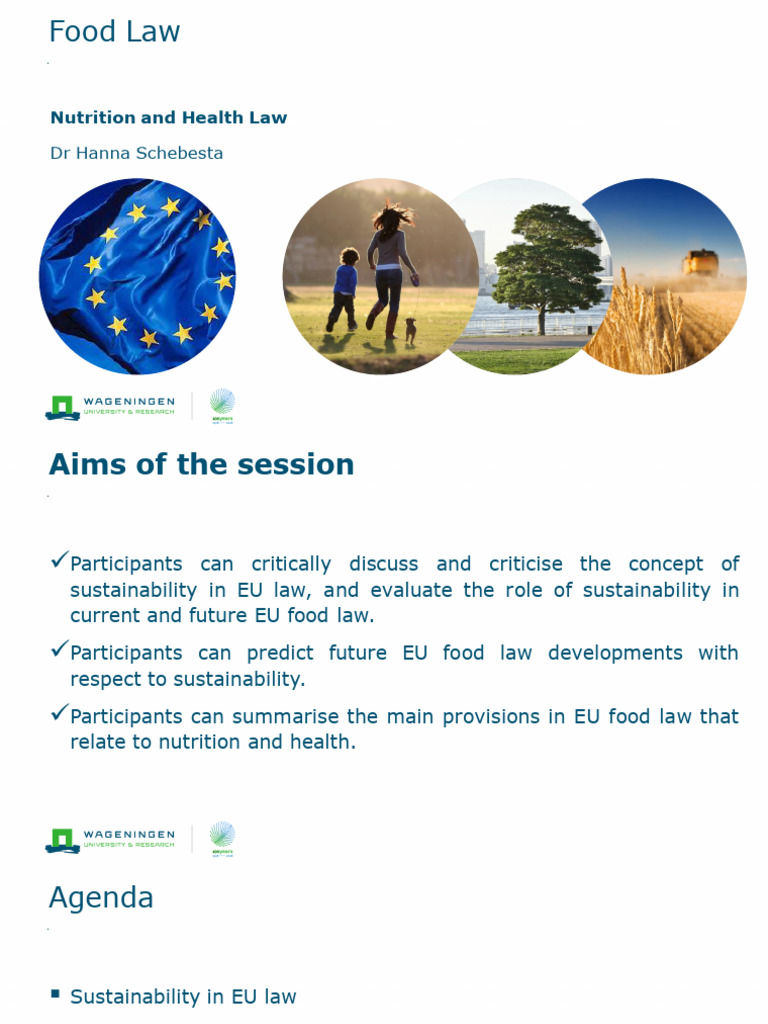 EU Food Law: Sustainability & Health Insights | PDF | Dietary ...