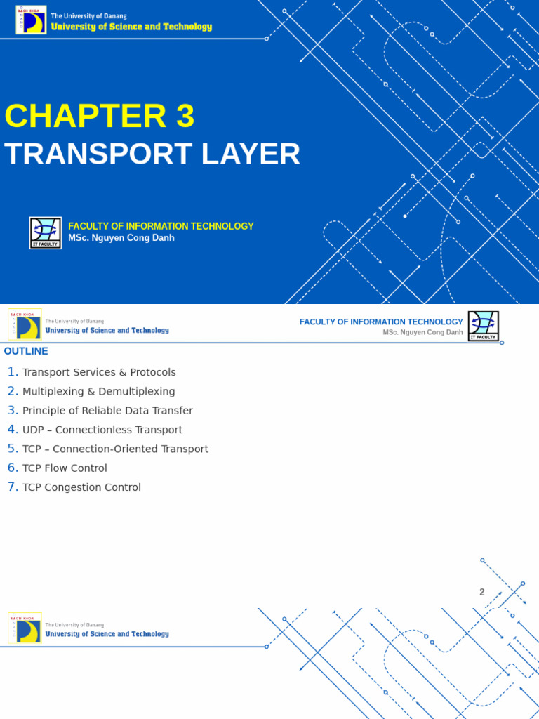 Chapter 3 - Transport Layer | PDF | Transmission Control Protocol | Port (Computer Networking)