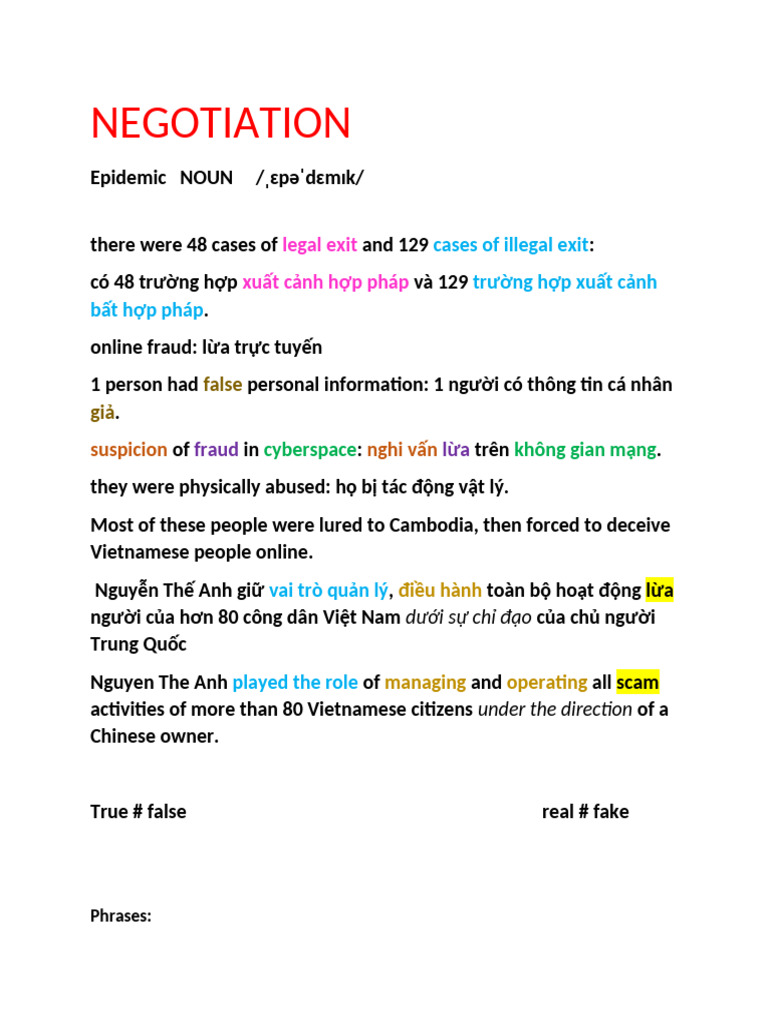 Negotiation Phrases | PDF