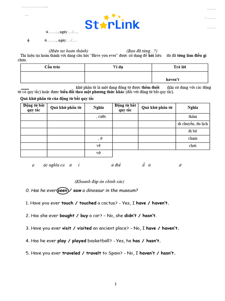 Viet Teacher S3 W24 U7 Grammar 1 | PDF