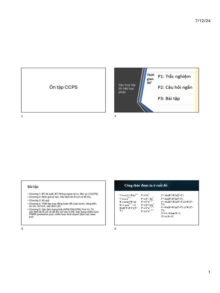 Ôn tập CCPS | PDF