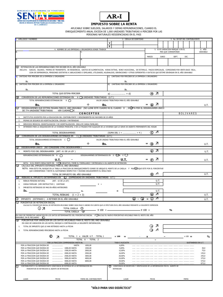 Formulario Ar I | PDF | Economias | Compensación laboral