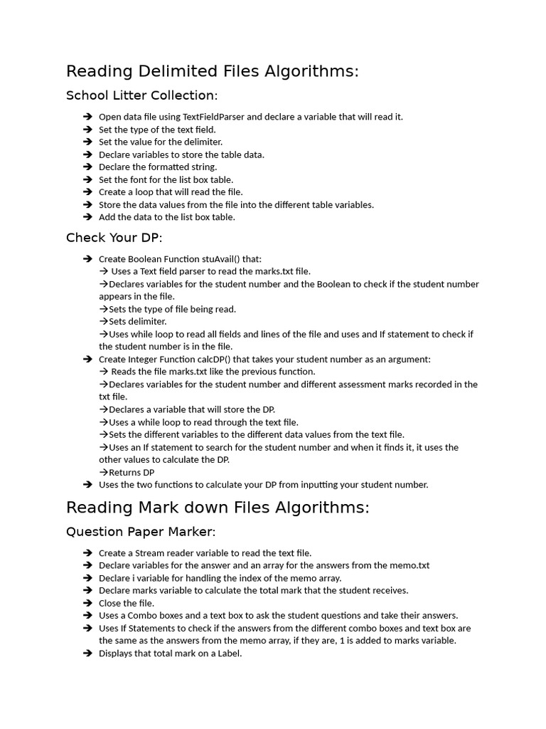 Example Algorithms | PDF | Data Type | Variable (Computer Science)