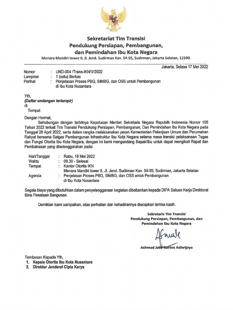 4. 11 Mei 2022 - B004 - Undangan Pertemuan | PDF