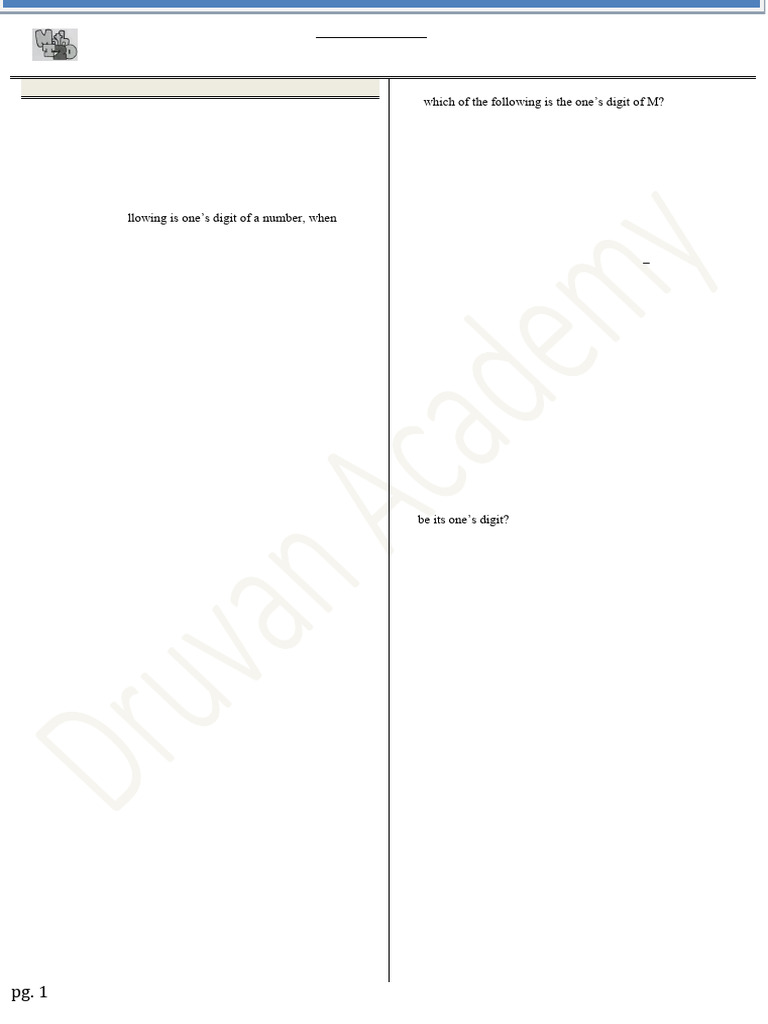 MathT20-Level-3-Objective Practice Questions | PDF | Integer | Division ...