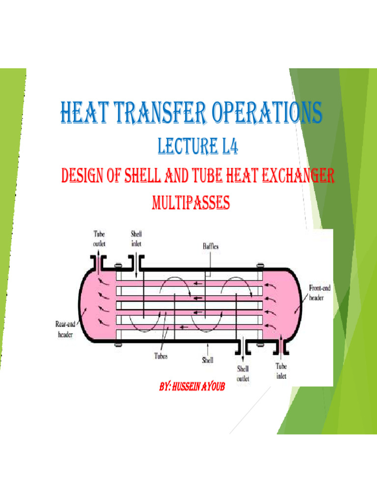 Heat Transfer Operations L4 | PDF | Heat Exchanger | Heat Transfer