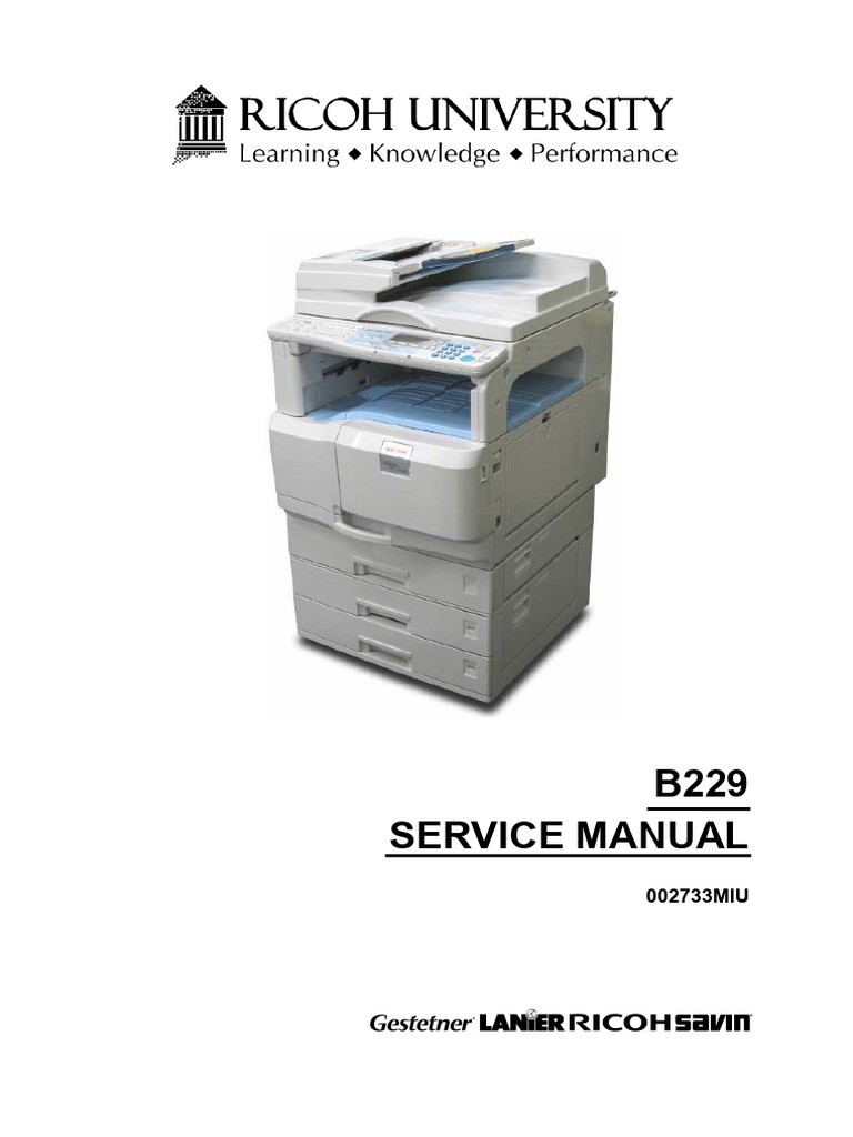 Service Manual | PDF | Image Scanner | Printer (Computing)