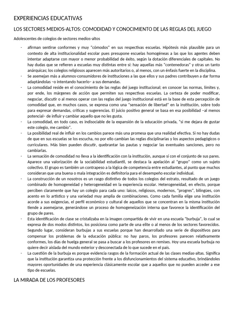Kessler Cap 1 y Conclusiones | PDF | Escuelas | Institución