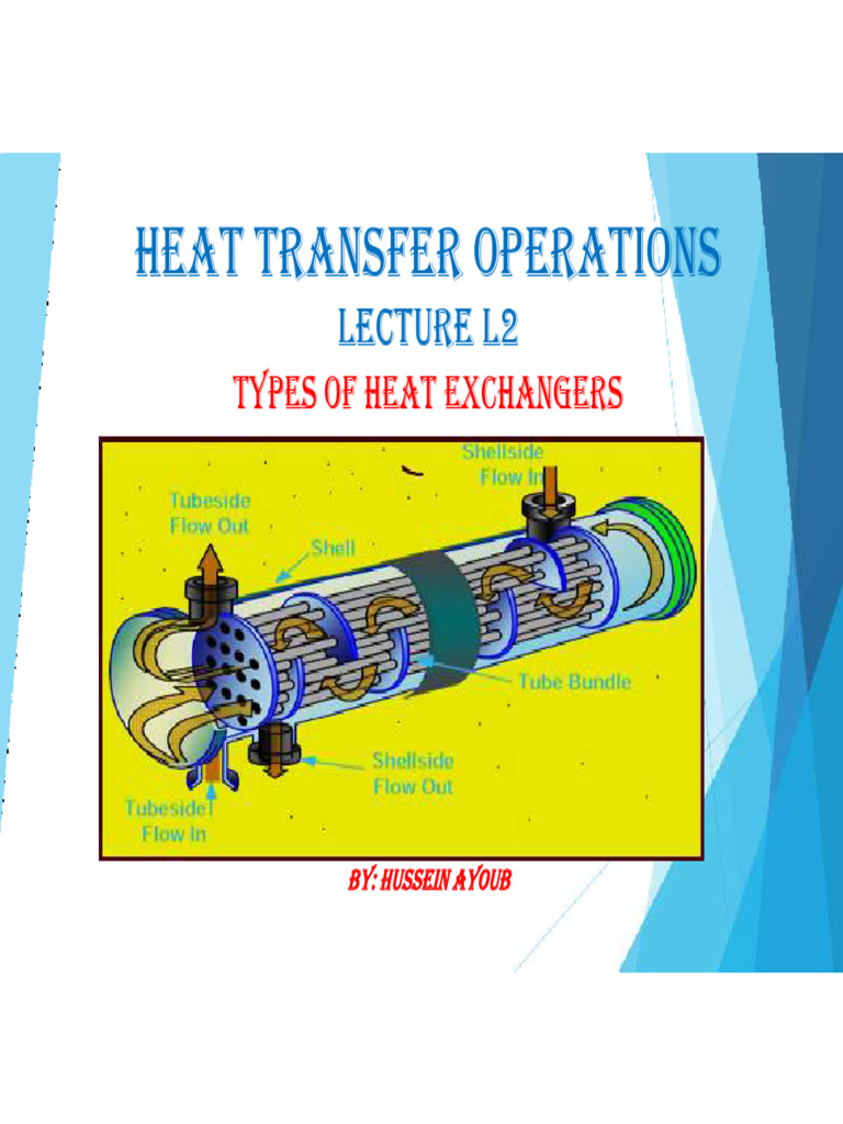 Heat Transfer Operations L2 | PDF | Heat Exchanger | Pipe (Fluid Conveyance)