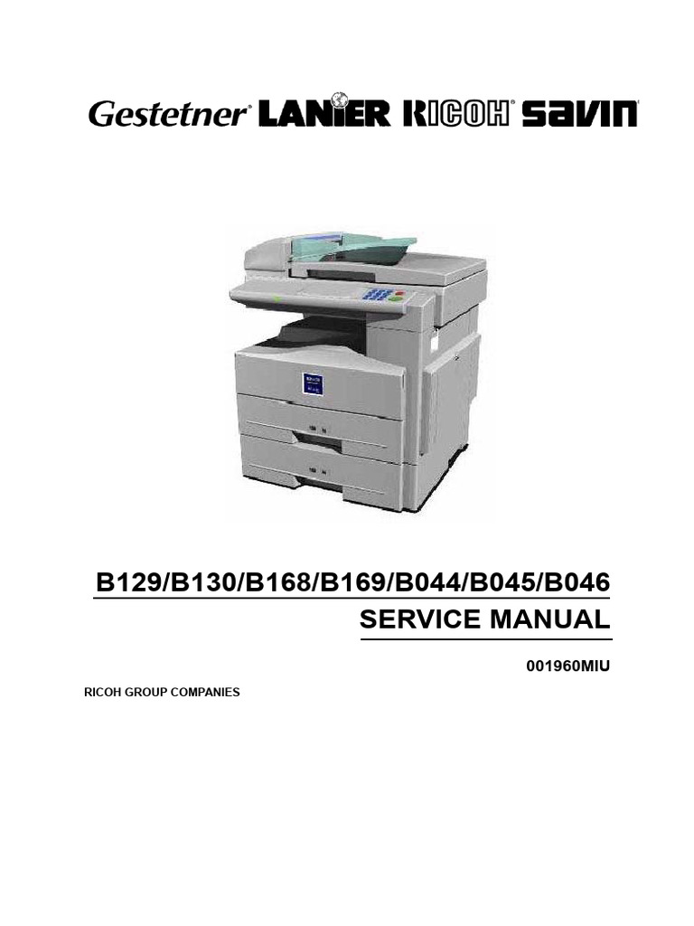 B129-B045_SM | PDF | Photocopier | Image Scanner