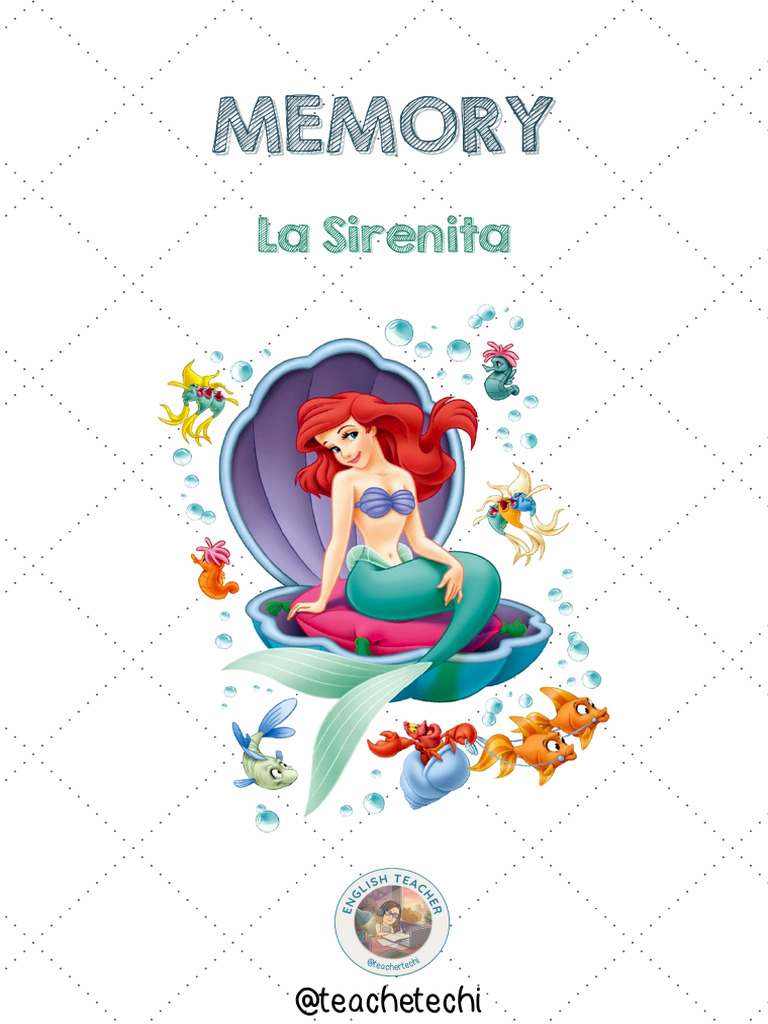 La Sirenita Character Memory Game | PDF