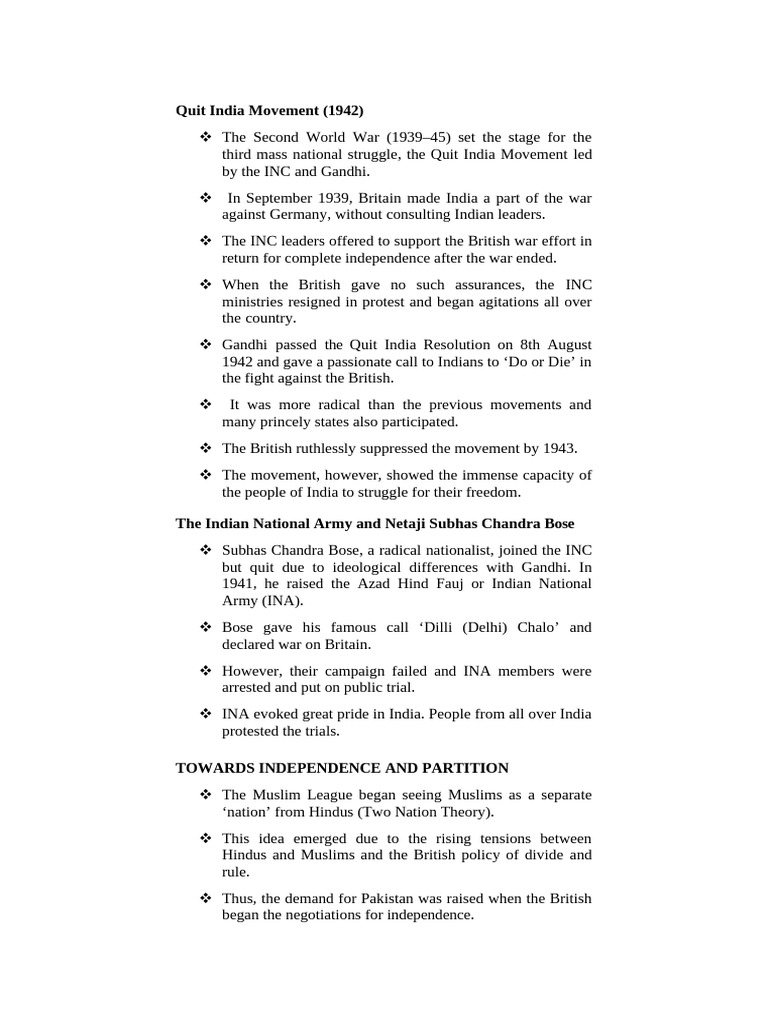 INDIA | PDF | British Raj | Partition Of India