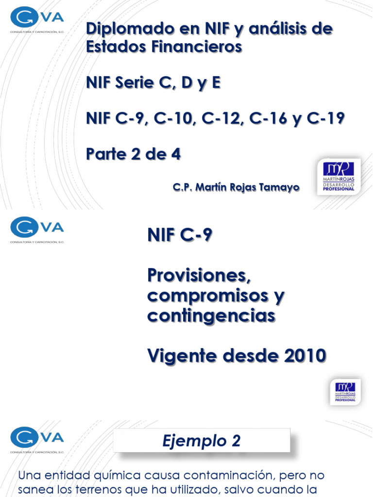 Diplomado en NIF y Análisis de Estados Financieros NIF Serie C, D y E ...