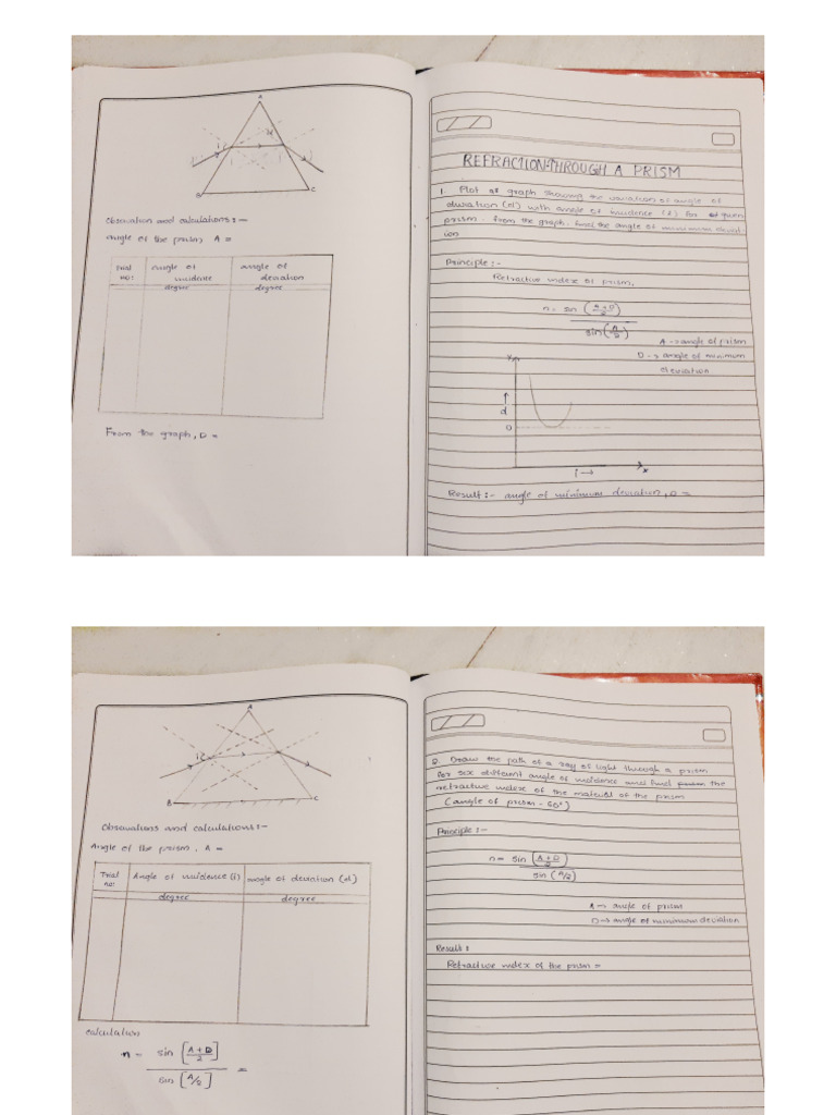 Prism 2. Concave Mirror 3. Diode | PDF