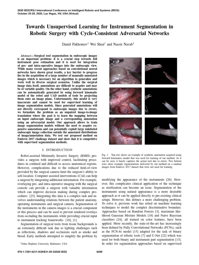Tracking Surgical Instruments | PDF | Image Segmentation | Annotation