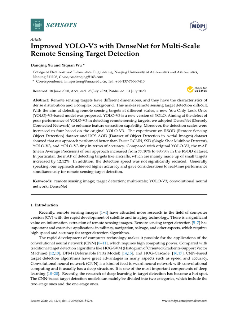 Remote Sensing Target Application | PDF | Remote Sensing | Deep Learning
