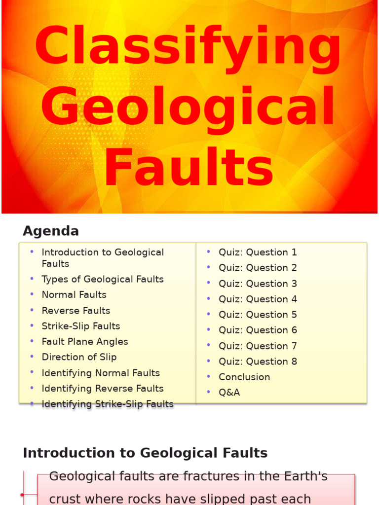SCIENCE 7 Q4 1 Classifying Geological Faults | PDF | Fault (Geology ...