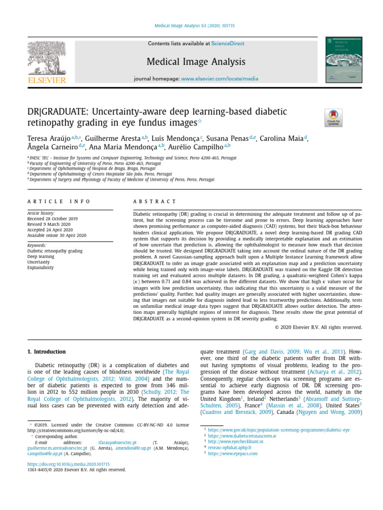 Deep Learning for Diabetic Retinopathy Grading | PDF | Retina | Normal ...