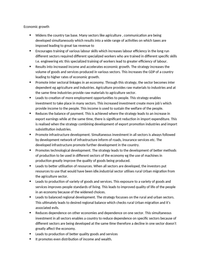 Balanced vs. Unbalanced Growth Strategies | PDF | Agriculture | Labour Economics