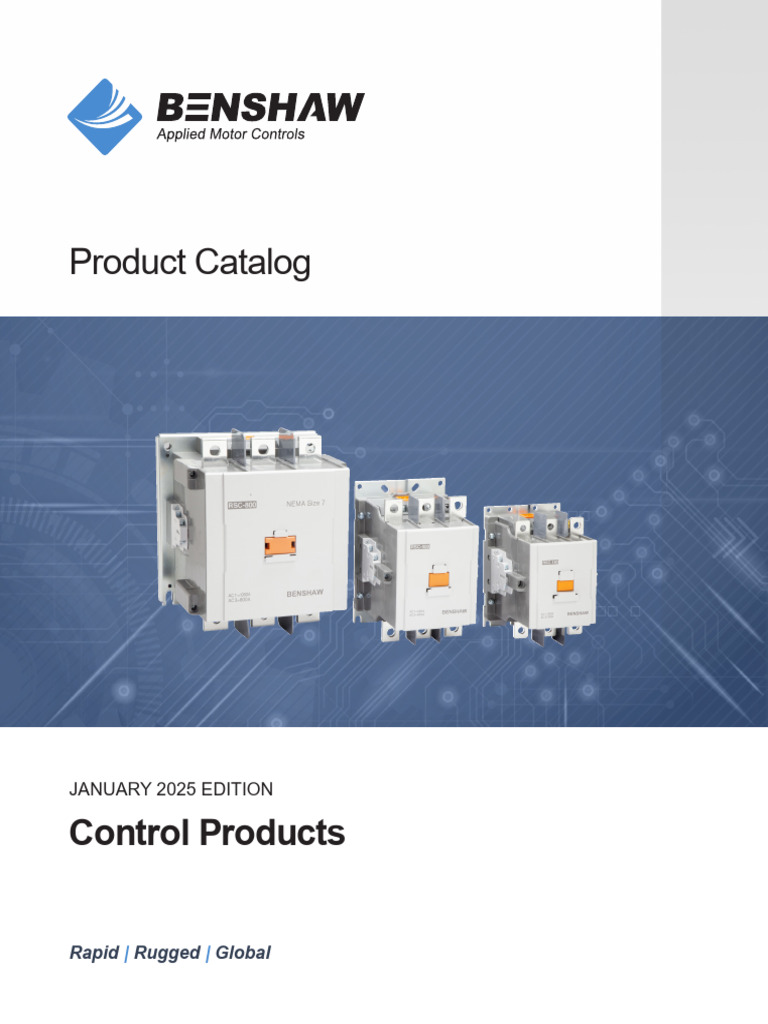 Benshaw Control Products Catalog 2025 | PDF | Relay | Electromagnetism