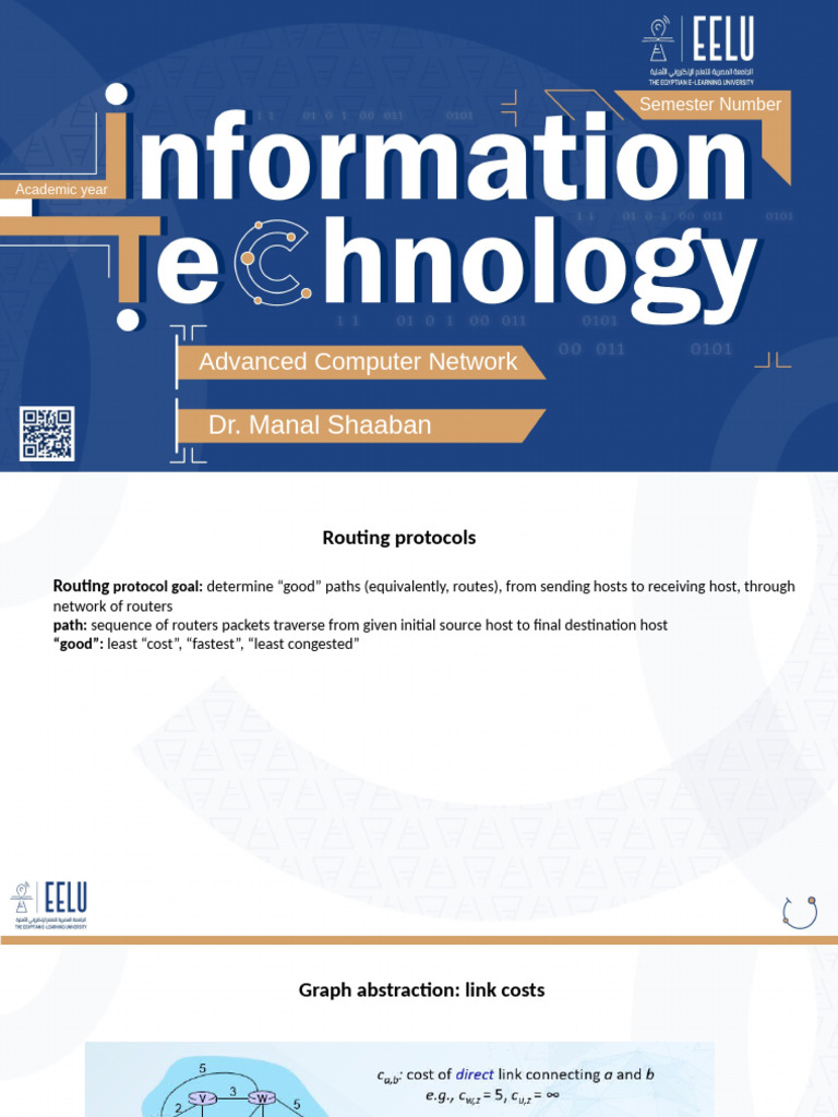 Advanced Network Section 8 | PDF | Routing | Algorithms