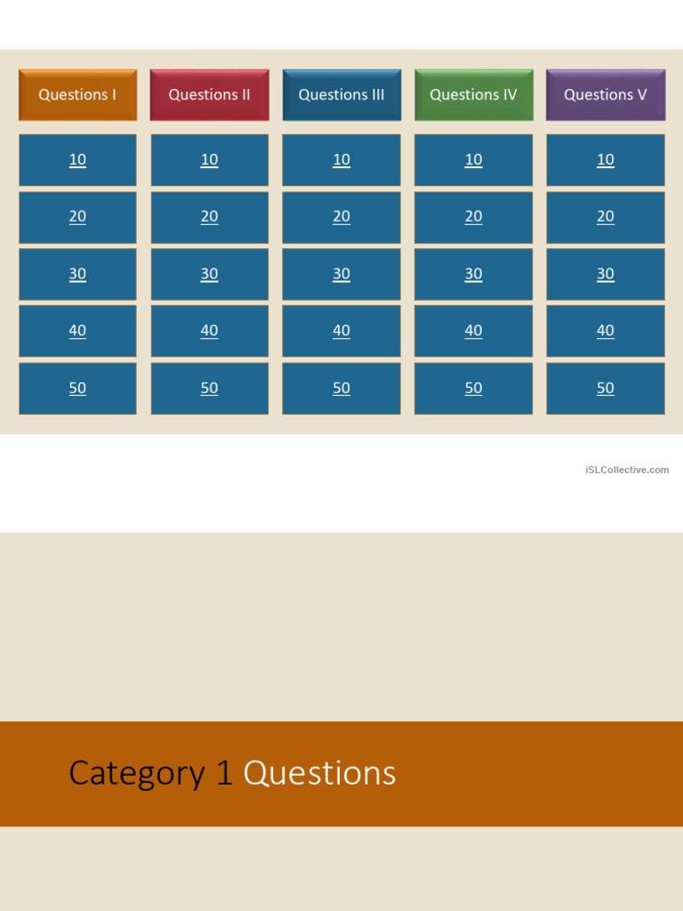 WH - Questions Jeopardy Game | PDF | Agriculture | Domesticated Plants
