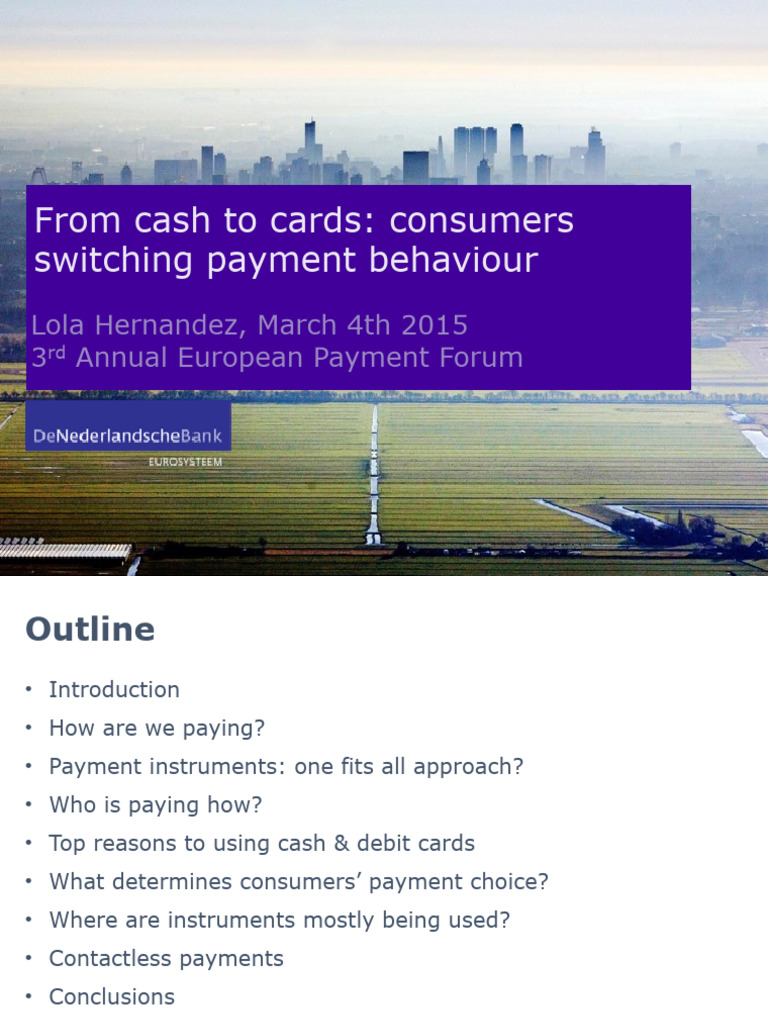 2015 From Cash To Cards - Switching Consumers Payment Behaviour | PDF | Cash | Debit Card