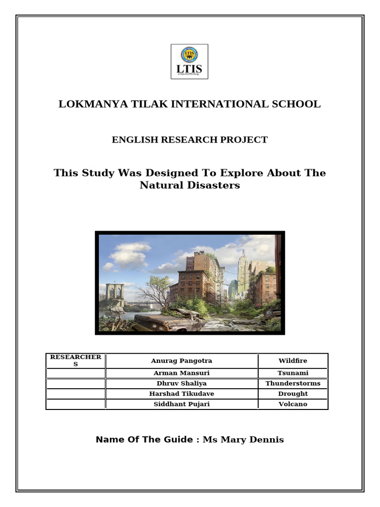 Dhruv English Research Project | PDF | Natural Disasters | Volcano