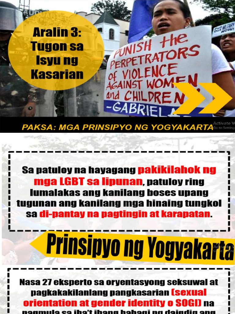 Aralin 3 Q3 Tugon | PDF