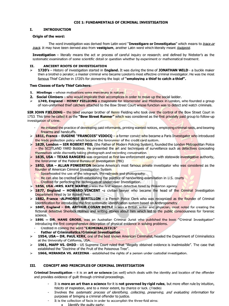 Cdi Review Materials | PDF