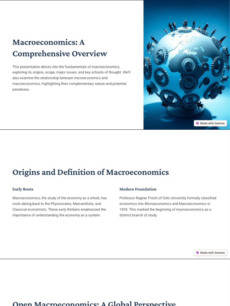 Macroeconomics A Comprehensive Overview Pdf Macroeconomics Economics