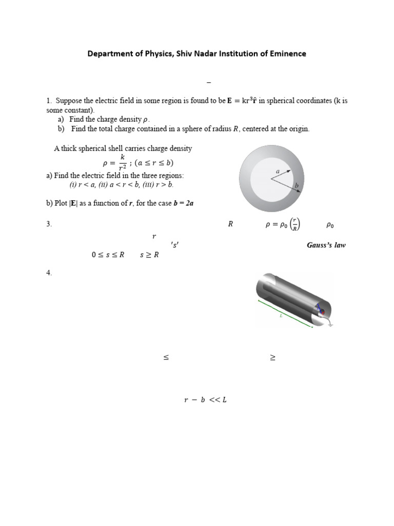 PHY102 Spring2025 Question 5 | PDF | Sphere | Geometry