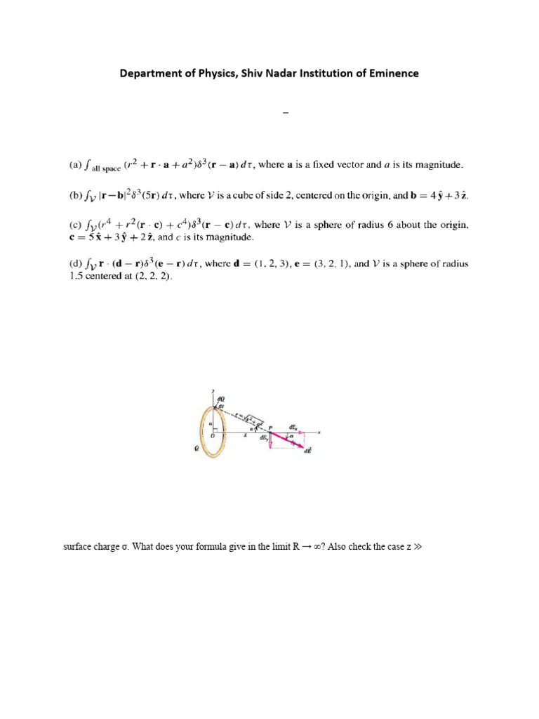PHY102 Spring2025 Question 4 | PDF