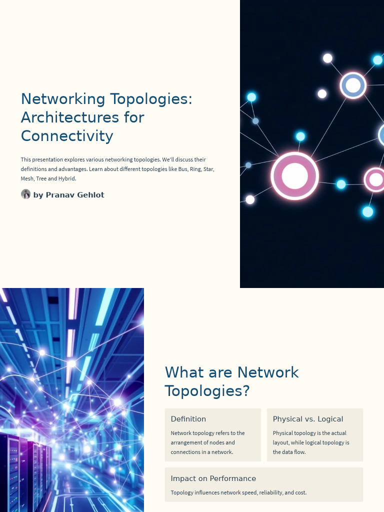 Networking Topologies Architectures for Connectivity | PDF | Network ...
