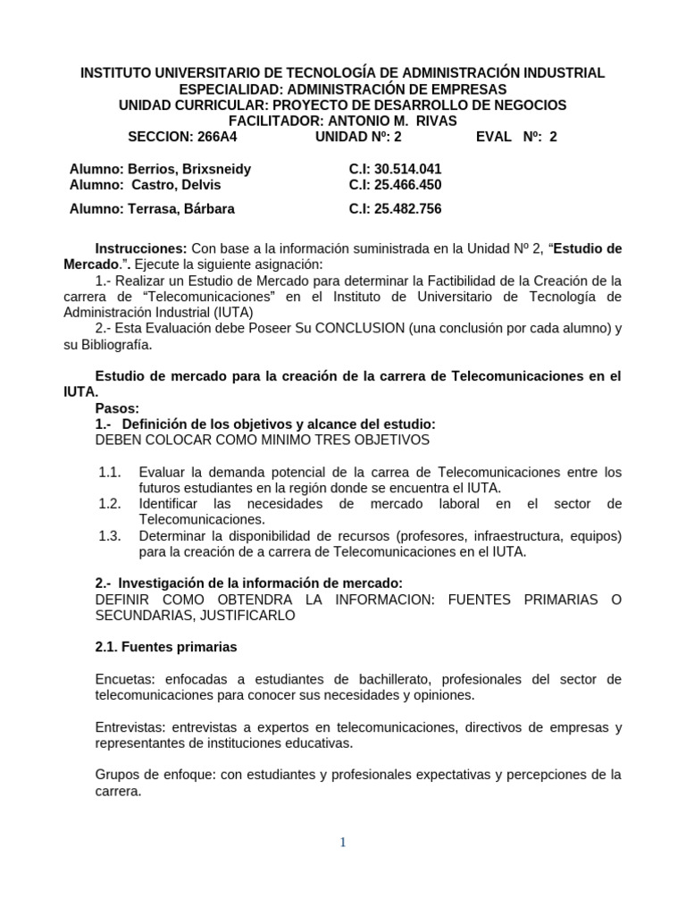 Eval 2 PDN | PDF | Metodología de encuesta | Investigación de mercado