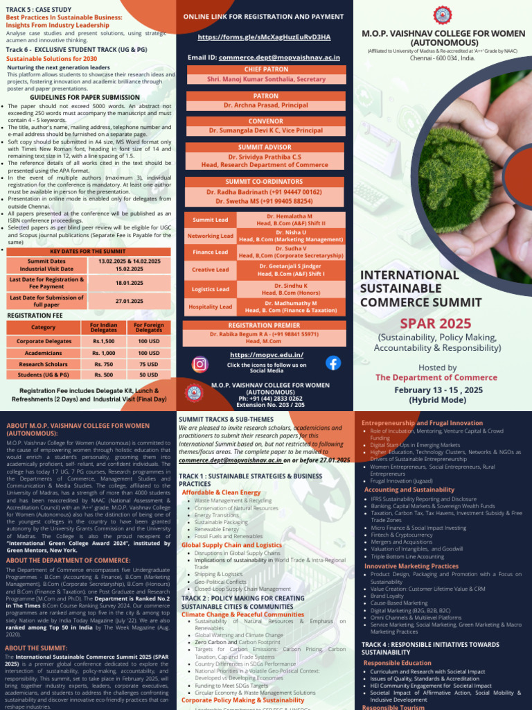 Spar 2025 Mopvc Commerce Summit | PDF | Sustainability | Entrepreneurship