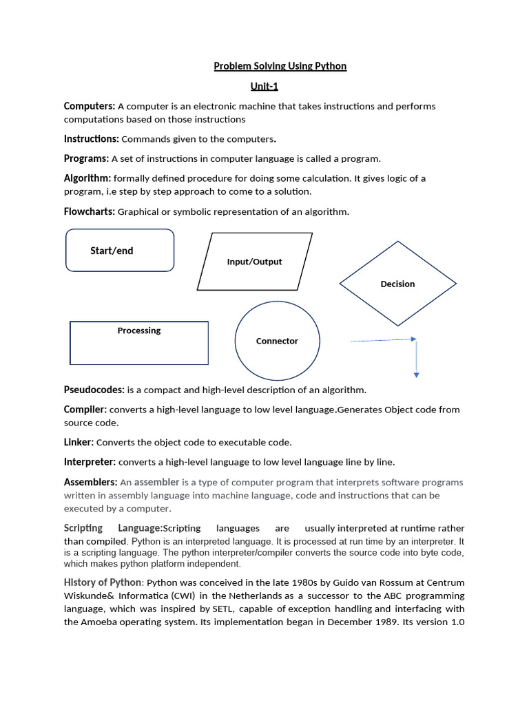 Unit-1 | PDF | Python (Programming Language) | Data Type