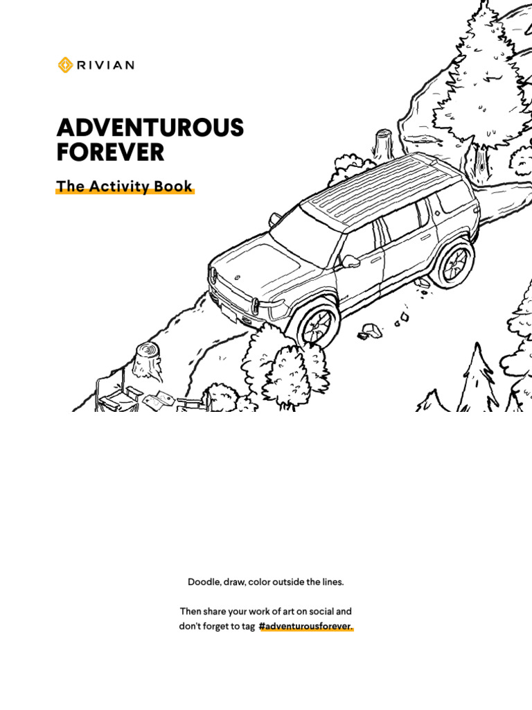 2021 Rivian AdventurousForever ActivityBook | PDF