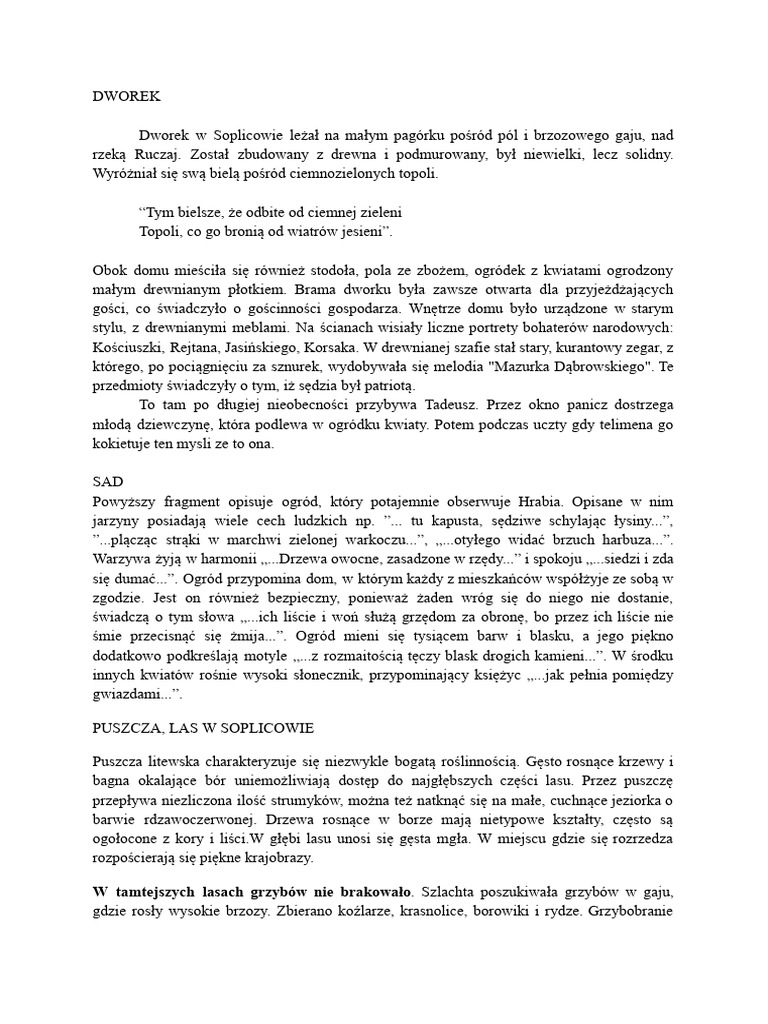 Soplicowo PDF | PDF