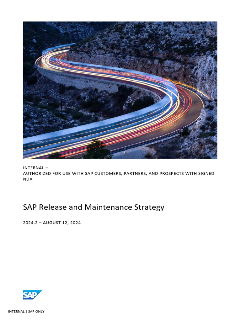 Sap Release and Maintenance Strategy New | PDF | Computing ...