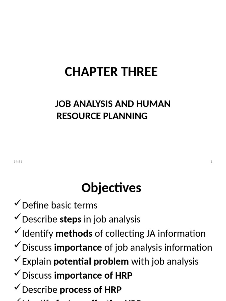 CH 3 Job Analysis & HRP | PDF | Human Resources | Recruitment