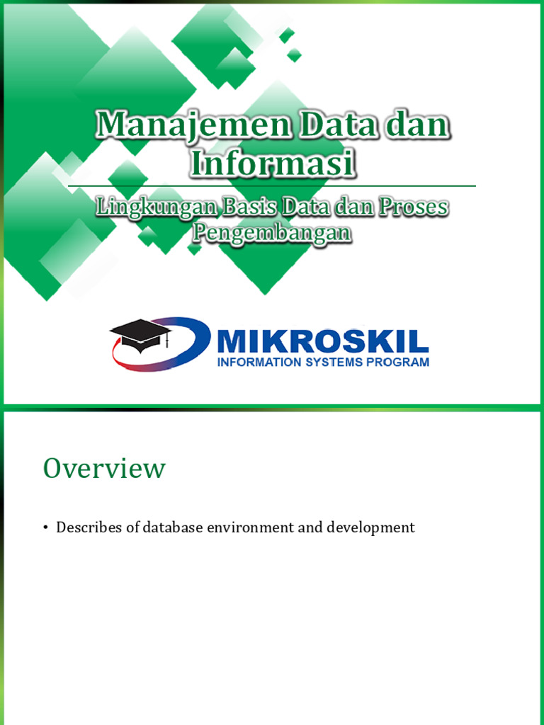 Lingkungan Basis Data Dan Proses Pengembangan | PDF | Databases | Conceptual Model