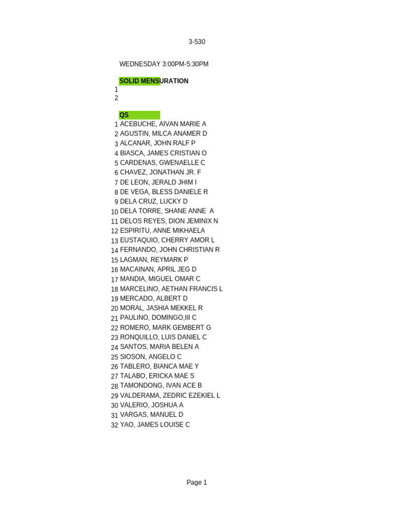 Seating Plan - Wednesday 300 530 | PDF