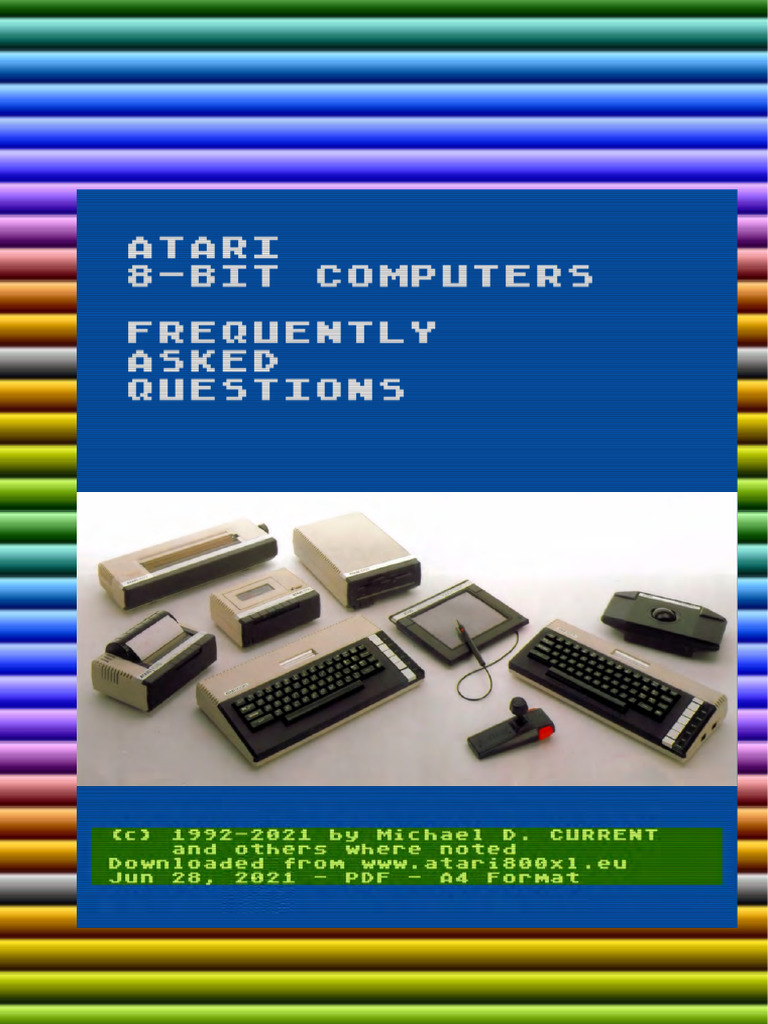 Atari 8-Bit FAQ (A4) | PDF | Electrical Connector | Electrical Components