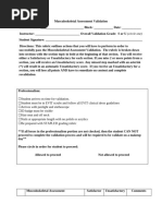 MSK Assessment Cheat Sheet Guide | PDF