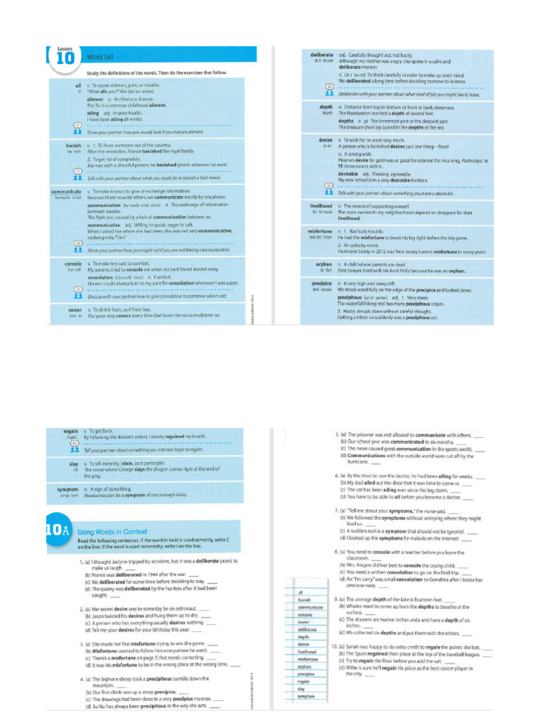 WW Lessons 10-11 | PDF