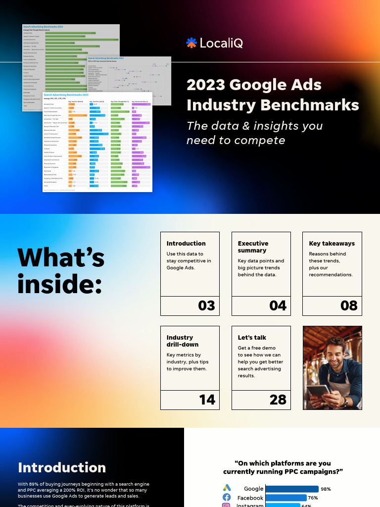 2023 LiQ GoogleAd Benchmarks Updated | PDF | Advertising | Promotion And Marketing Communications