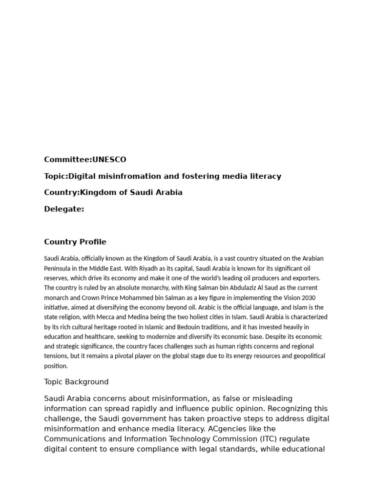 Document | PDF | Saudi Arabia | Climate Change Mitigation