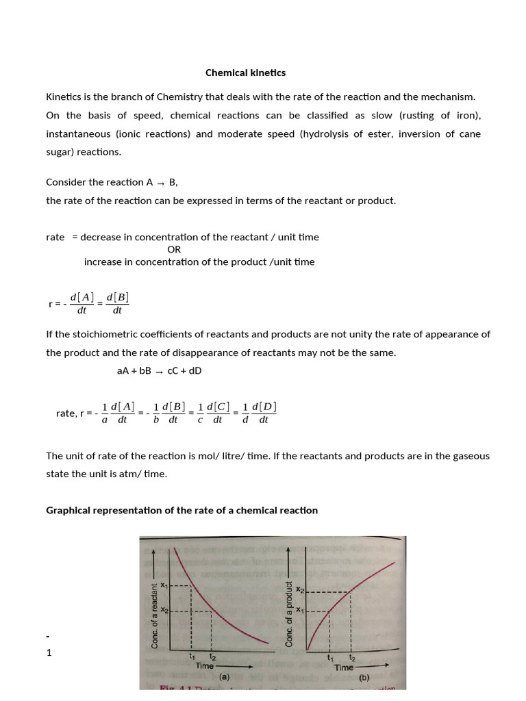 CHEMICAL KINETICS Class 12 | PDF | Reaction Rate | Activation Energy
